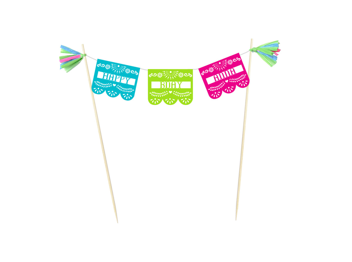 Custom Cake Topper Papel Picado - Digital Design – Fiesta4Ultd